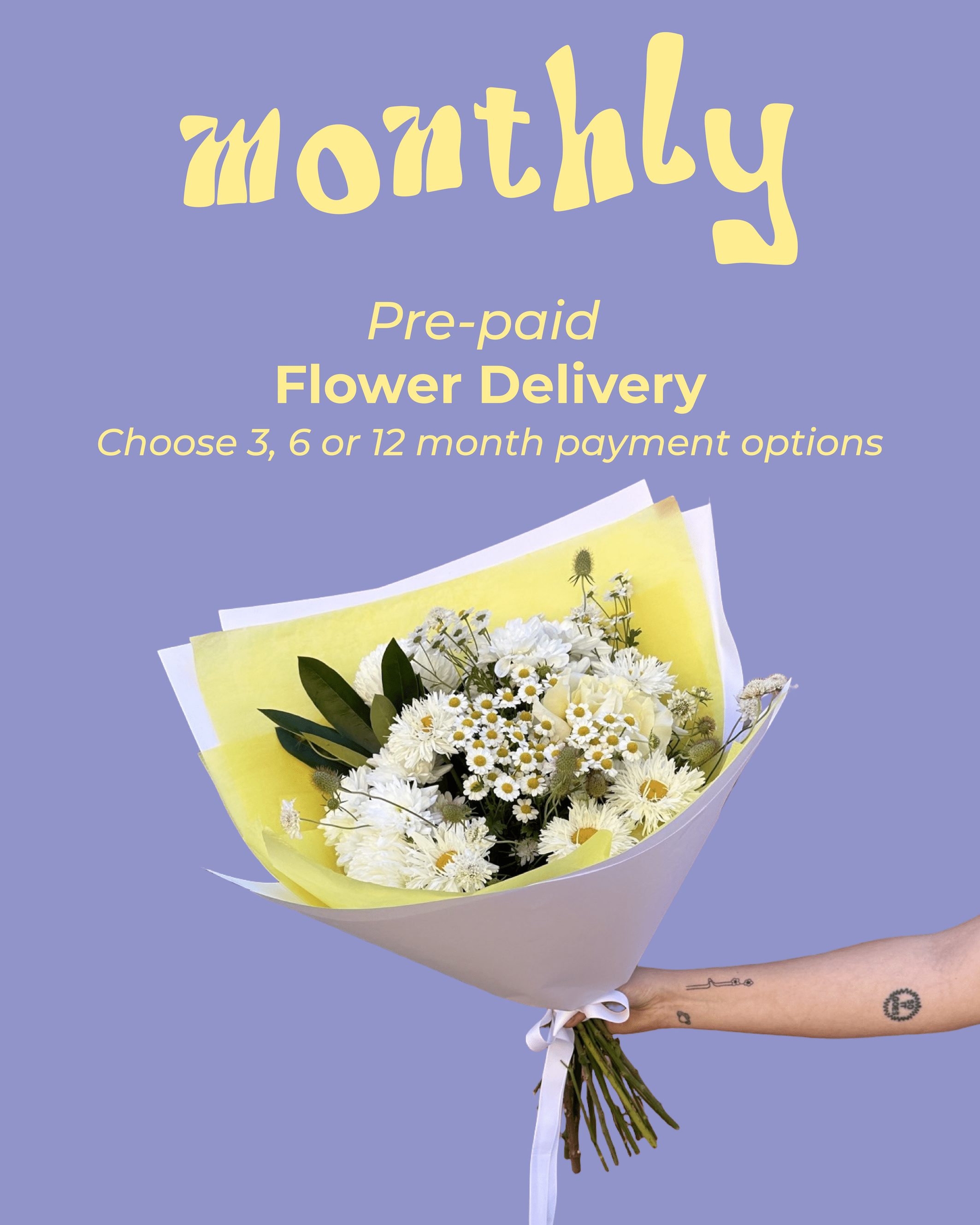 Prepaid Monthly Flower Delivery | Flower Delivery Adelaide