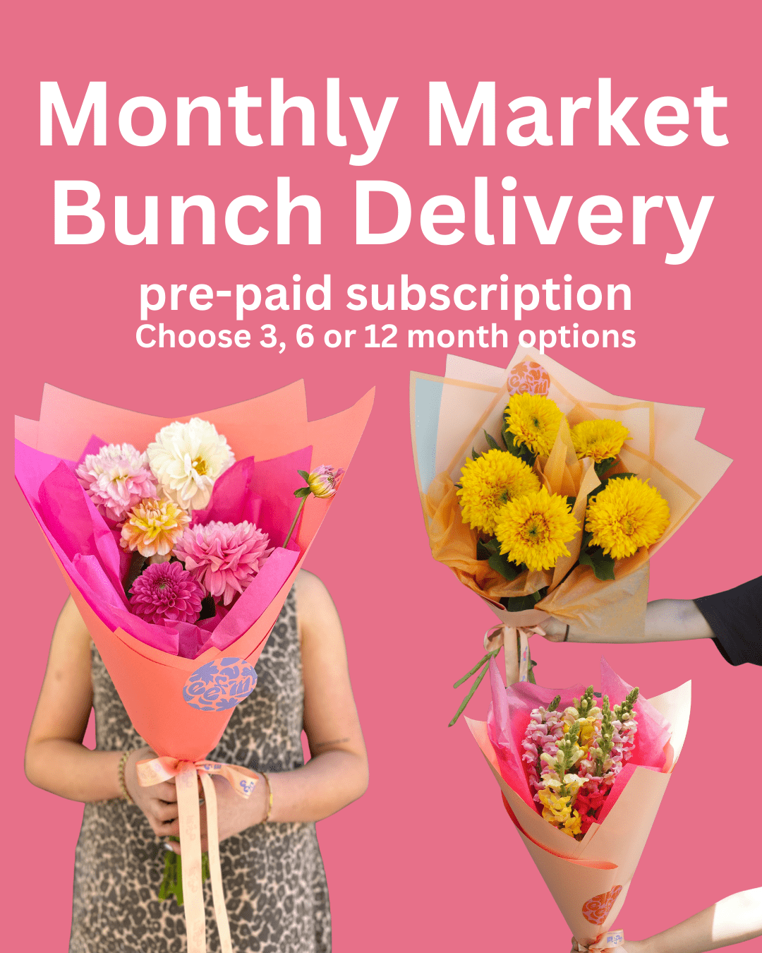 Prepaid Monthly Market Bunch Flower Delivery – East End Flower Market
